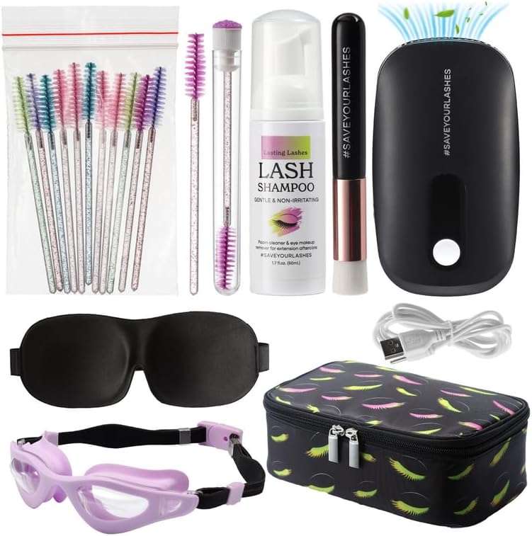 Amazon.com: Lasting Lashes Lash Extension Care Kit | Lash Cleaning Kit ...