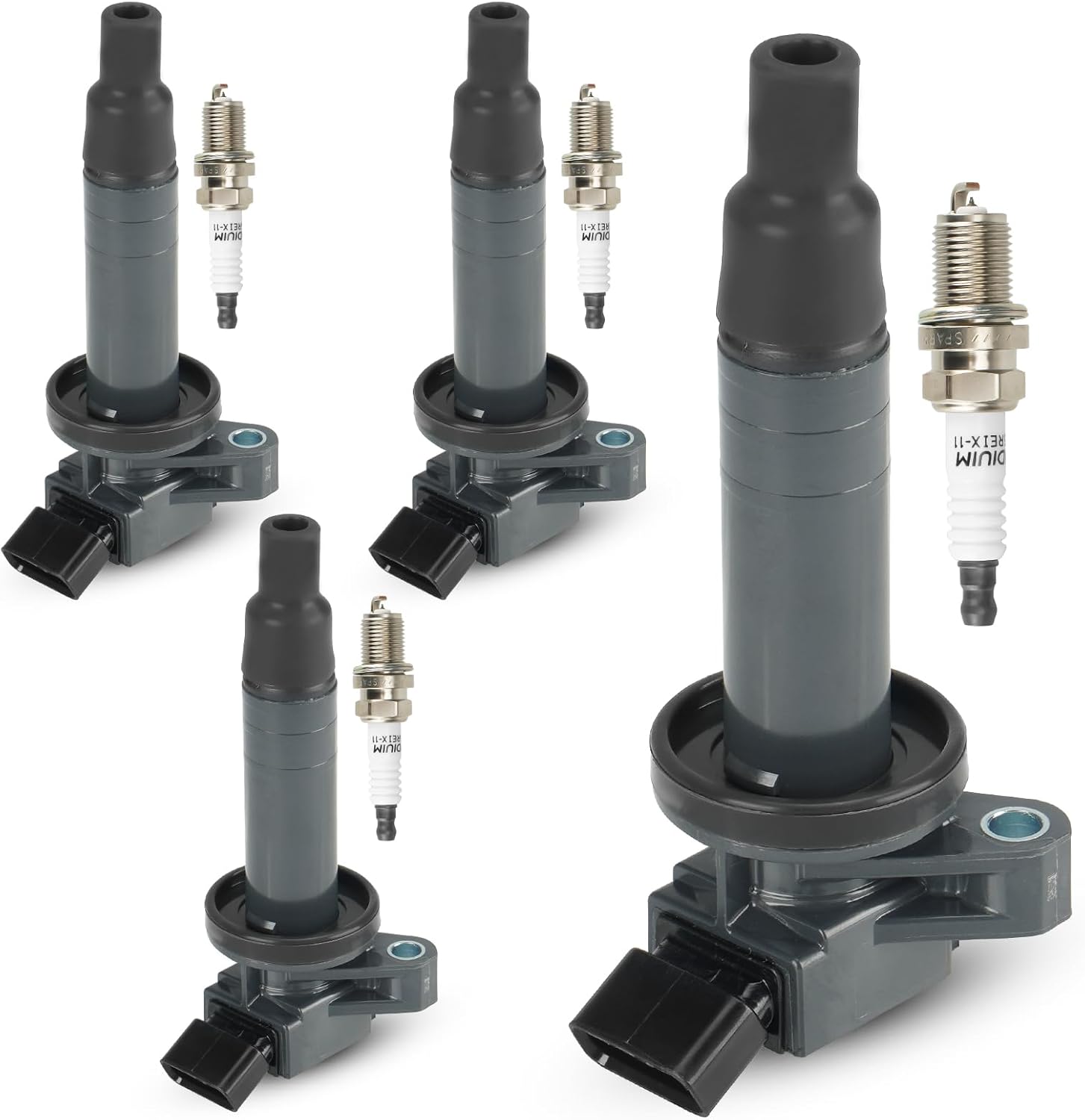 Amazon.com: Set of 4 Ignition Coil and 4 Iridium Spark Plug Compatible ...