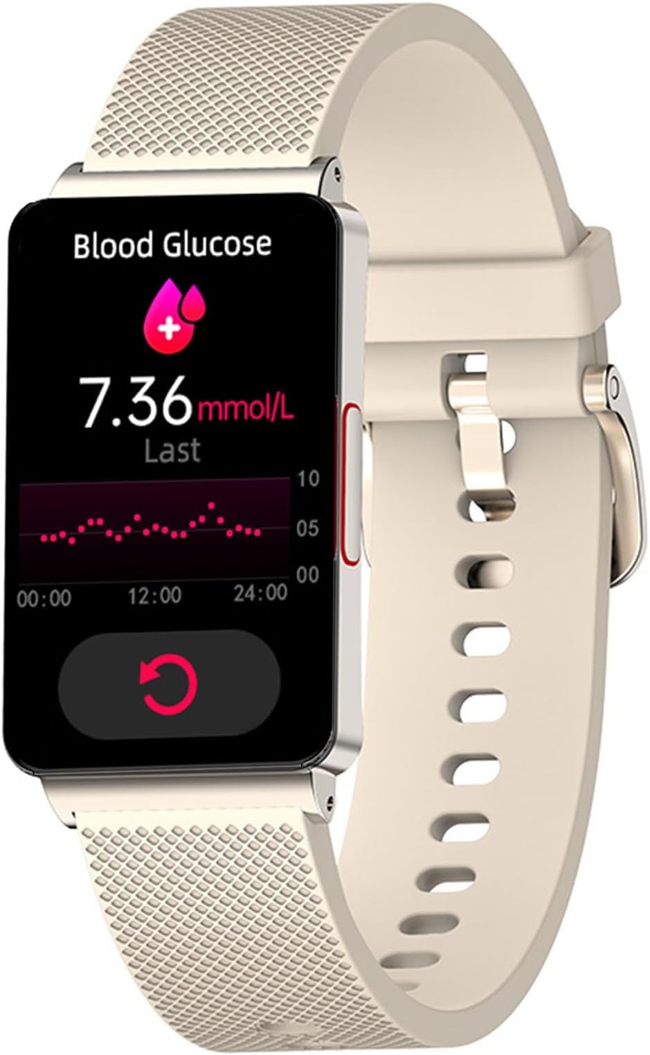 Reloj Medidor Glucosa En Sangre Mujer, ECG+PPG HRV Reloj Inteligente De ...