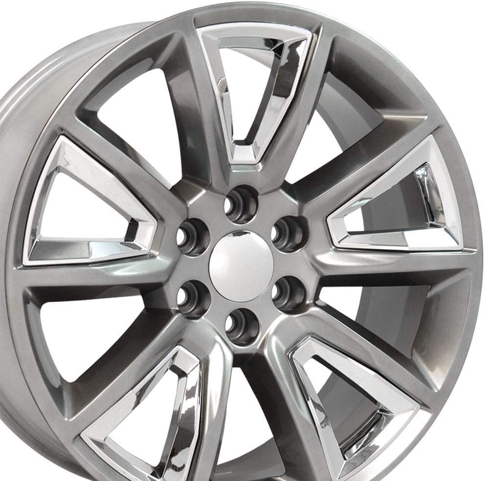 Amazon.com: OE Wheels CV73B 22 Inch Rim Fits Tahoe Style 6x139.7 22x9 Gloss Hyper Black with ...