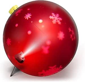 Amazon.com: ANIMAT3D Ornamations 24 inch Inflatable Animated Ornament ...