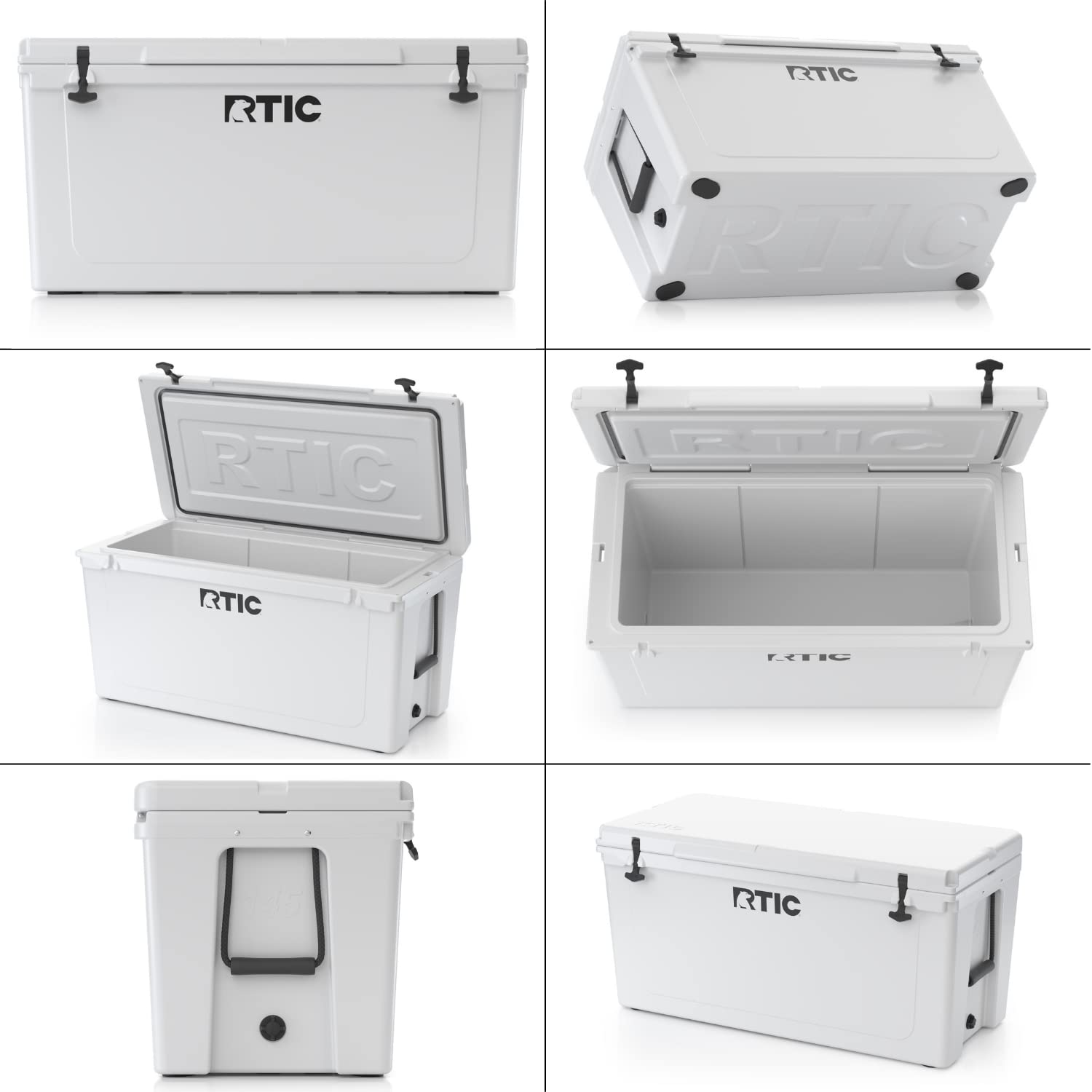 RTIC 145 qt Hard Cooler Insulated Portable Ice Chest Box for Beach ...