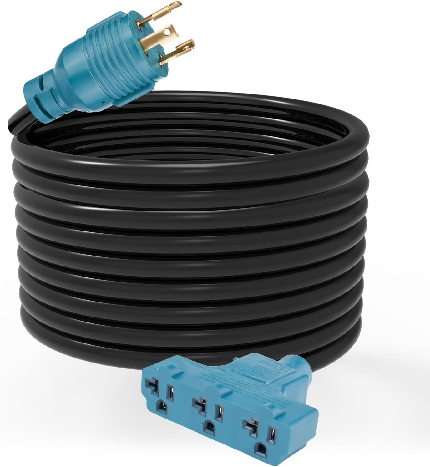 Amazon.com: NEMA L5-30P to 5-15/20R RV Generator Adapter with Circuit ...