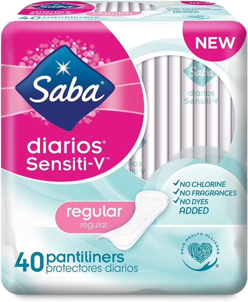 Amazon.com: Saba Dailies Sensiti-V Pantiliners | All Day Freshness ...