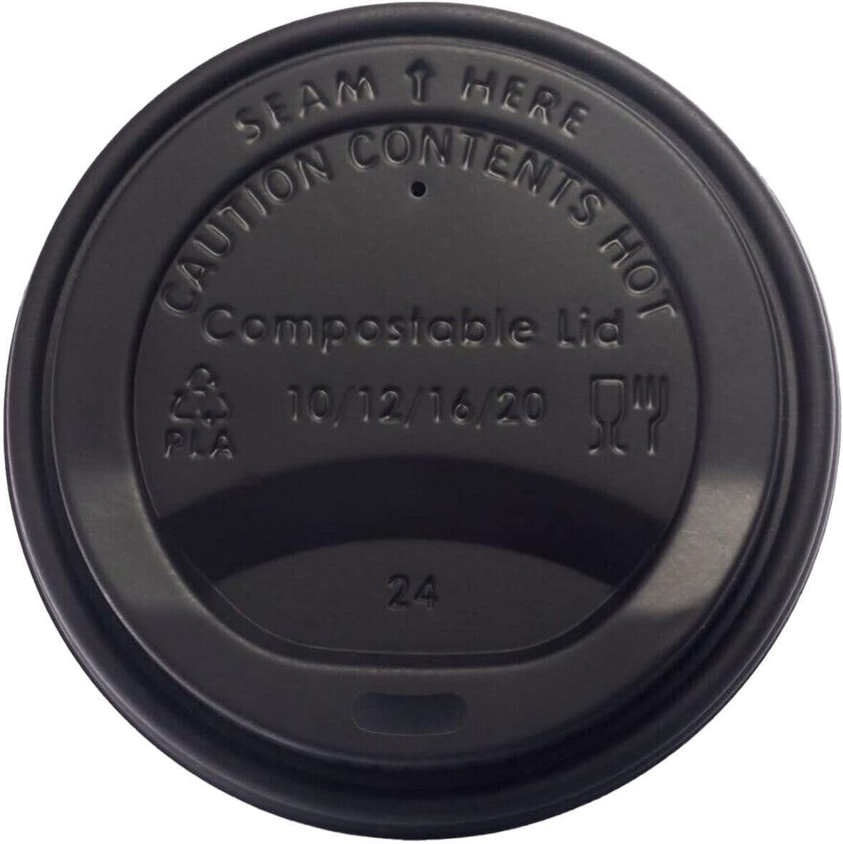Pack Green Coffee Cup Lids - Bulk Disposable Coffee Cup Lids with Large Sip Hole, Air Flow Vent ...