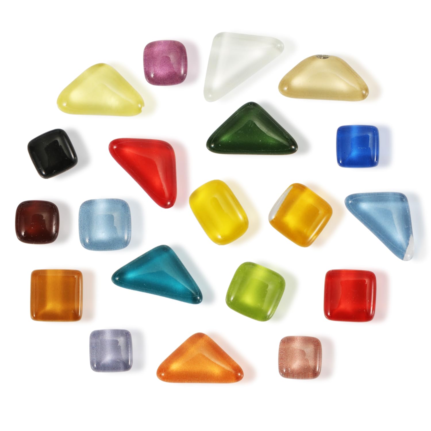 Amazon.com: 20pcs Colorful Glass Refrigerator Magnets, Cute Mosaic ...