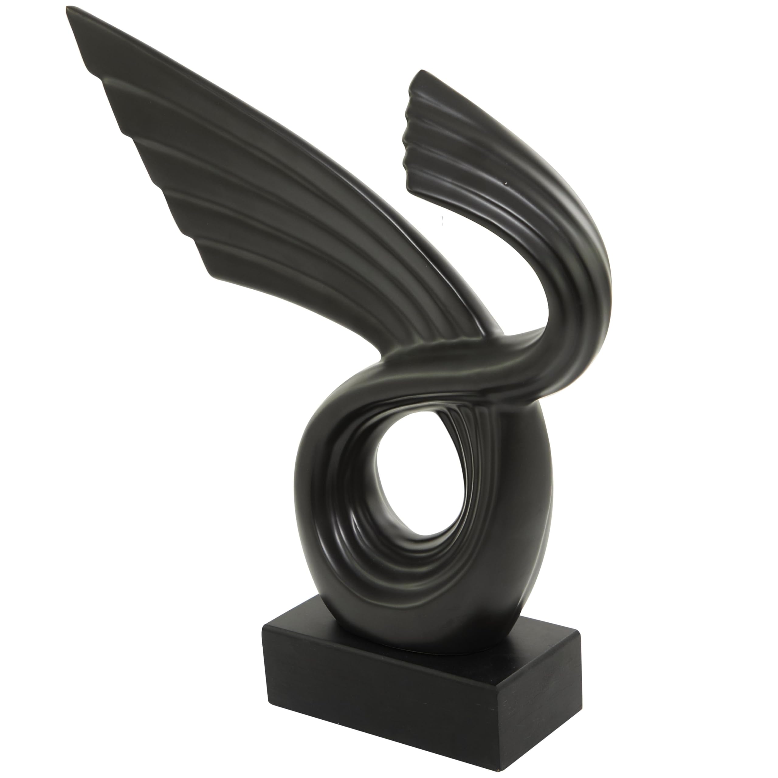 Amazon.com: Deco 79 Polystone Abstract Decorative Sculpture Wing Home ...
