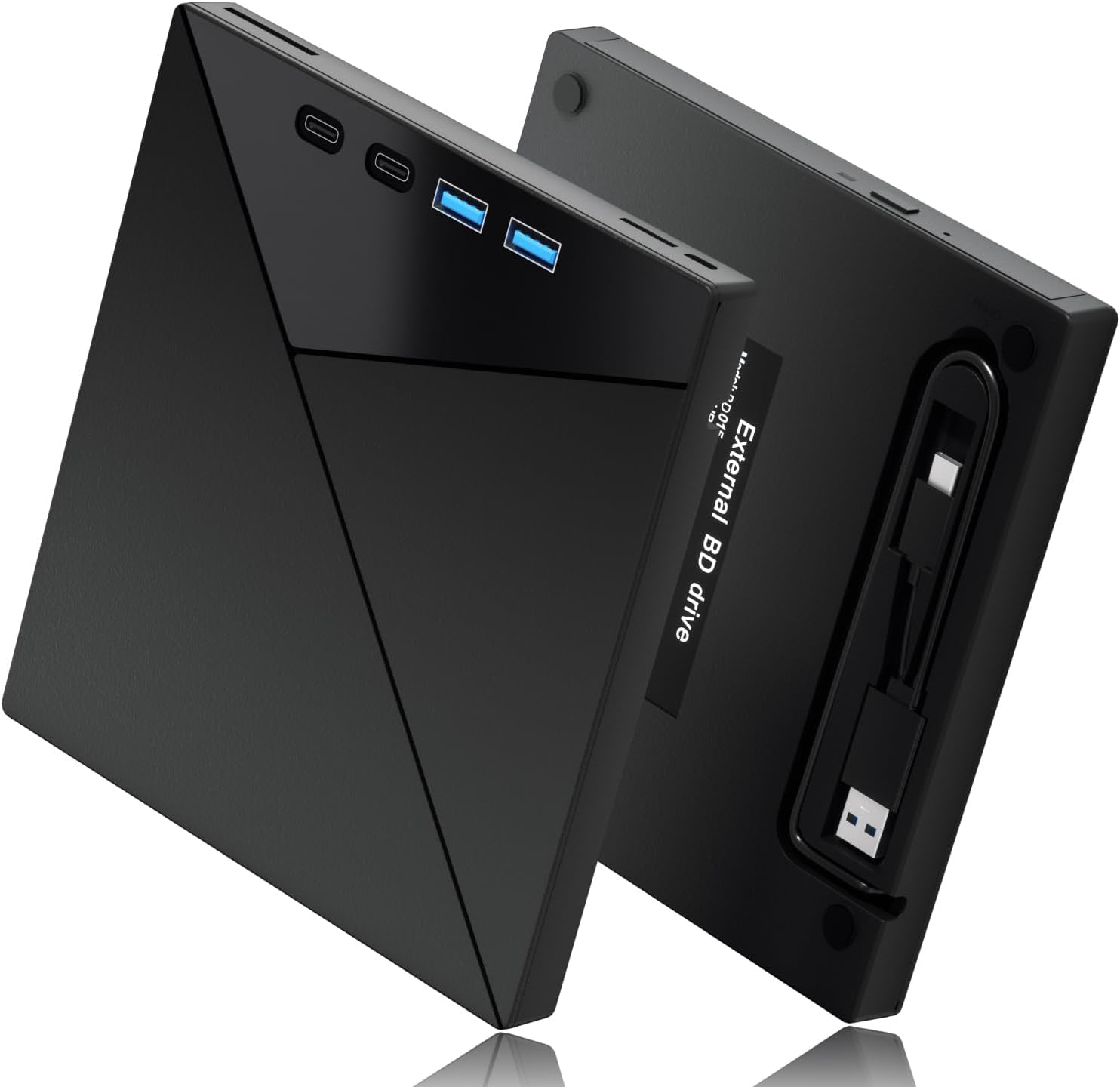 Unidad Blu Ray externa 7 en 1, quemador Blu Ray 4k con unidad Blu Ray portátil USB 3.0 tipo C ...