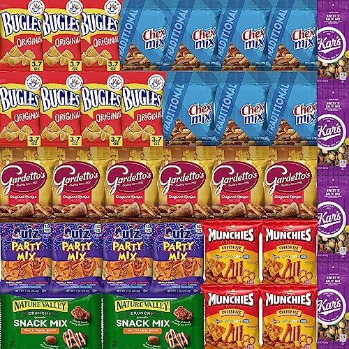 Amazon.com: Party Mix Snack Mix Individual Packs Bulk Variety ...