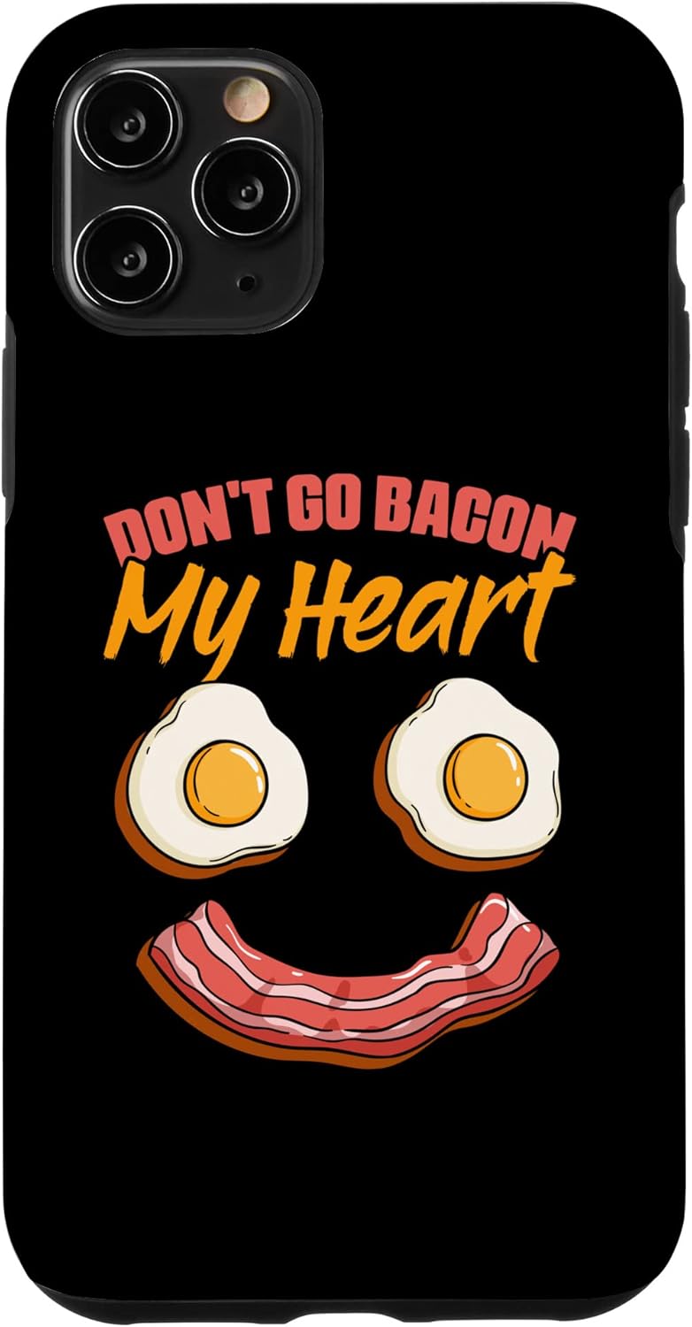 Amazon.com: iPhone 11 Pro Food Pun Don't Go Bacon My Heart BBQ Grill ...