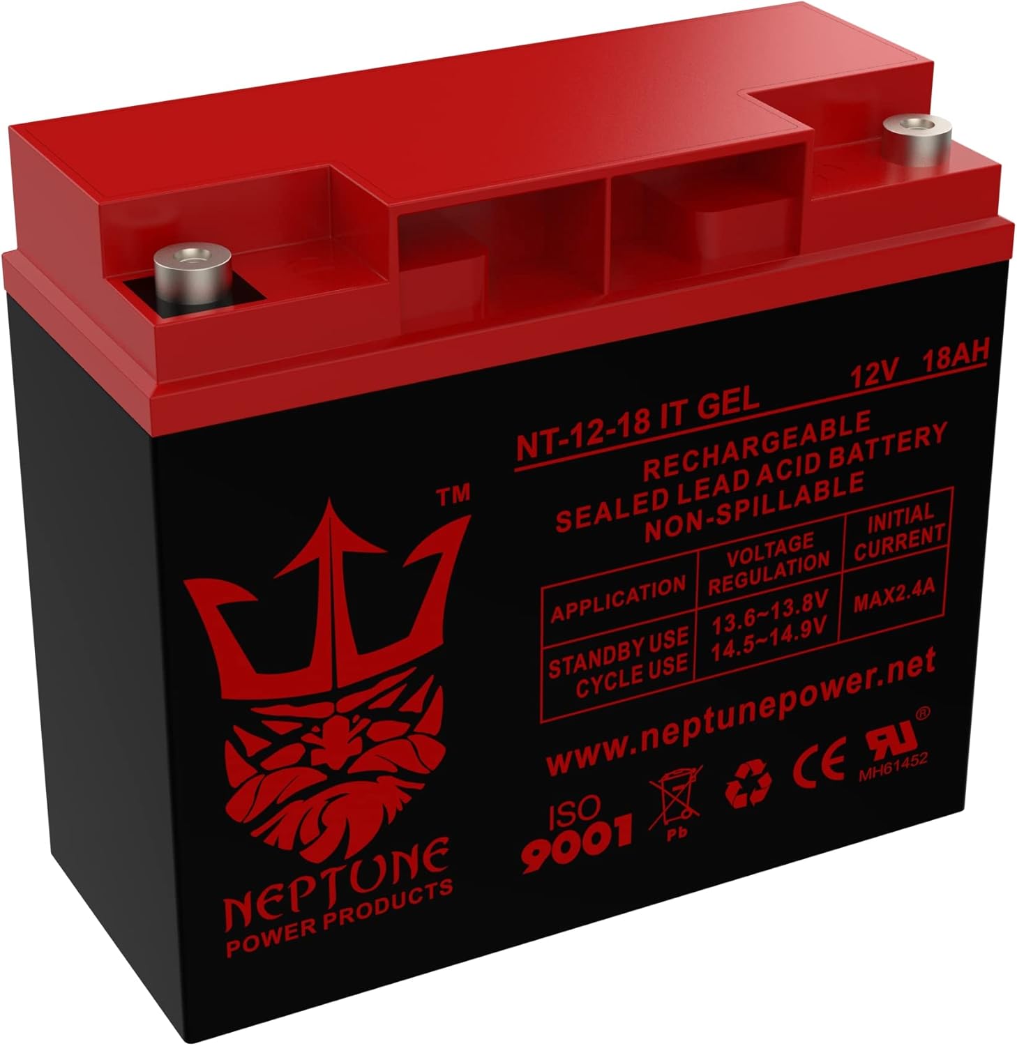 Neptune Power Products Batería de gel IT de 12V 18AH para Jump n Carry ...