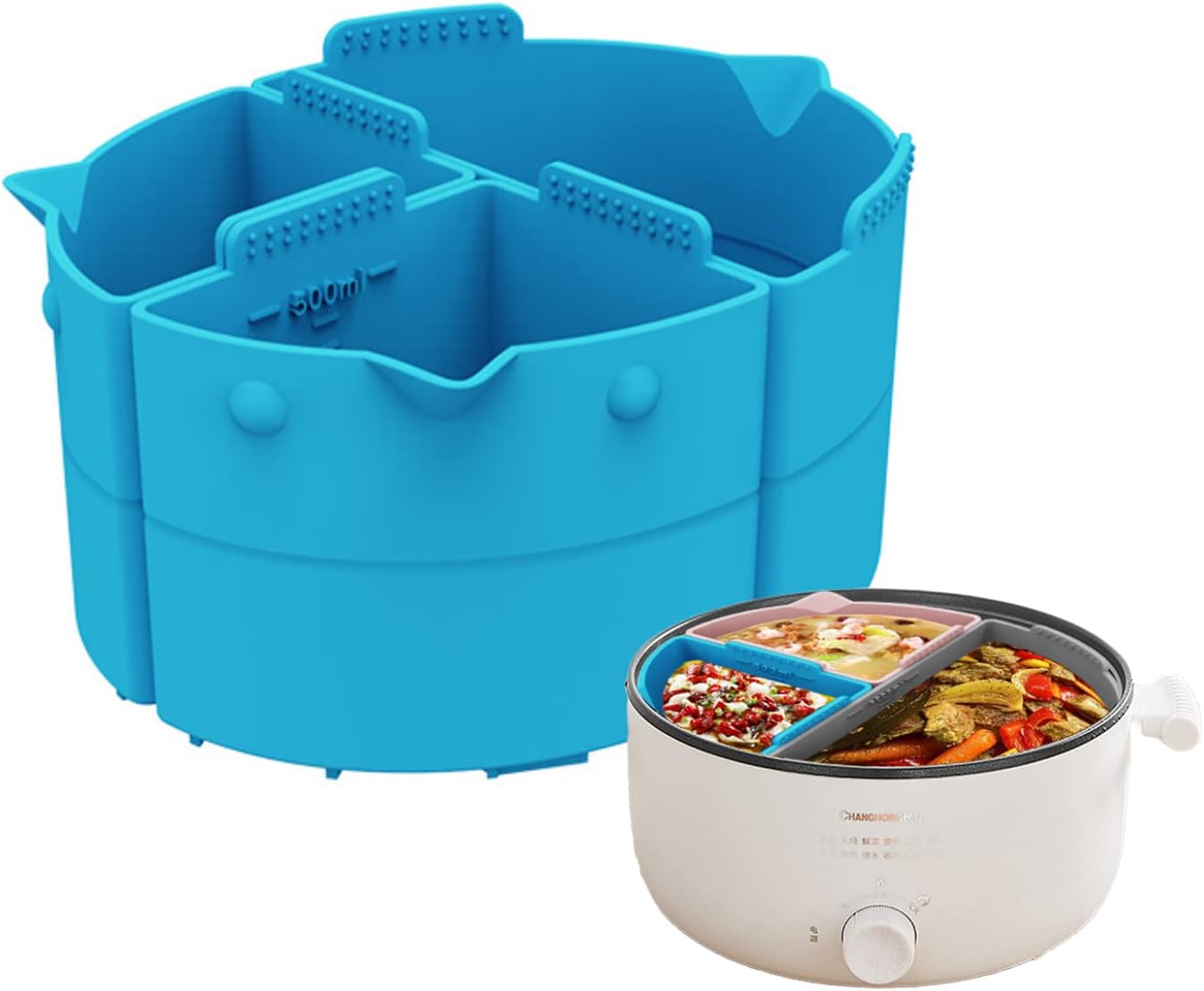 Amazon.com: Slow Cooker Divider Liner, Silicone Slow Cooker Liners Fit ...