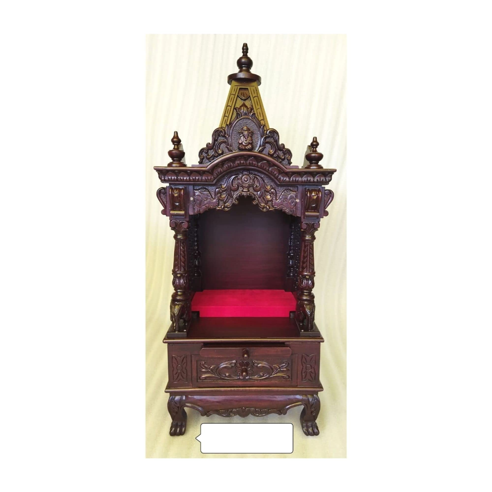 Buy AtoZ India Cart Small Seven Wood Temple for Home Indian Traditional ...