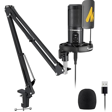 Maono AU-PM421 Condenser USB Microphone, Professional Studio Recording ...