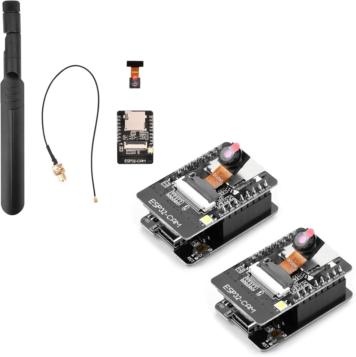 Amazon.com: FORIOT ESP32-CAM WF+BT Development Board Enhanced with External Antenna Interface ...