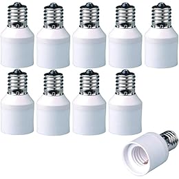 Amazon | 口金変換 アダプター E17口金延長アダプター E17-E17電球 ソケット 口金 照明補助器具 (E17-E17, PC+銅) | SUPCF | 口金変換アダプタ 通販