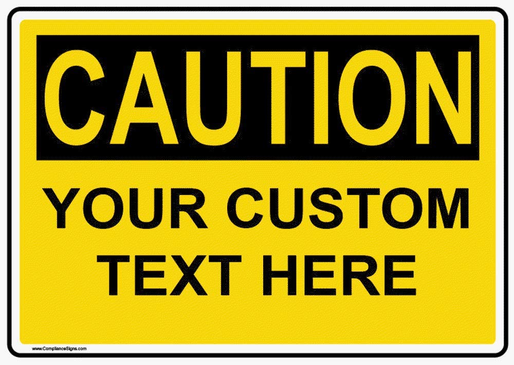 Caution Sign Template