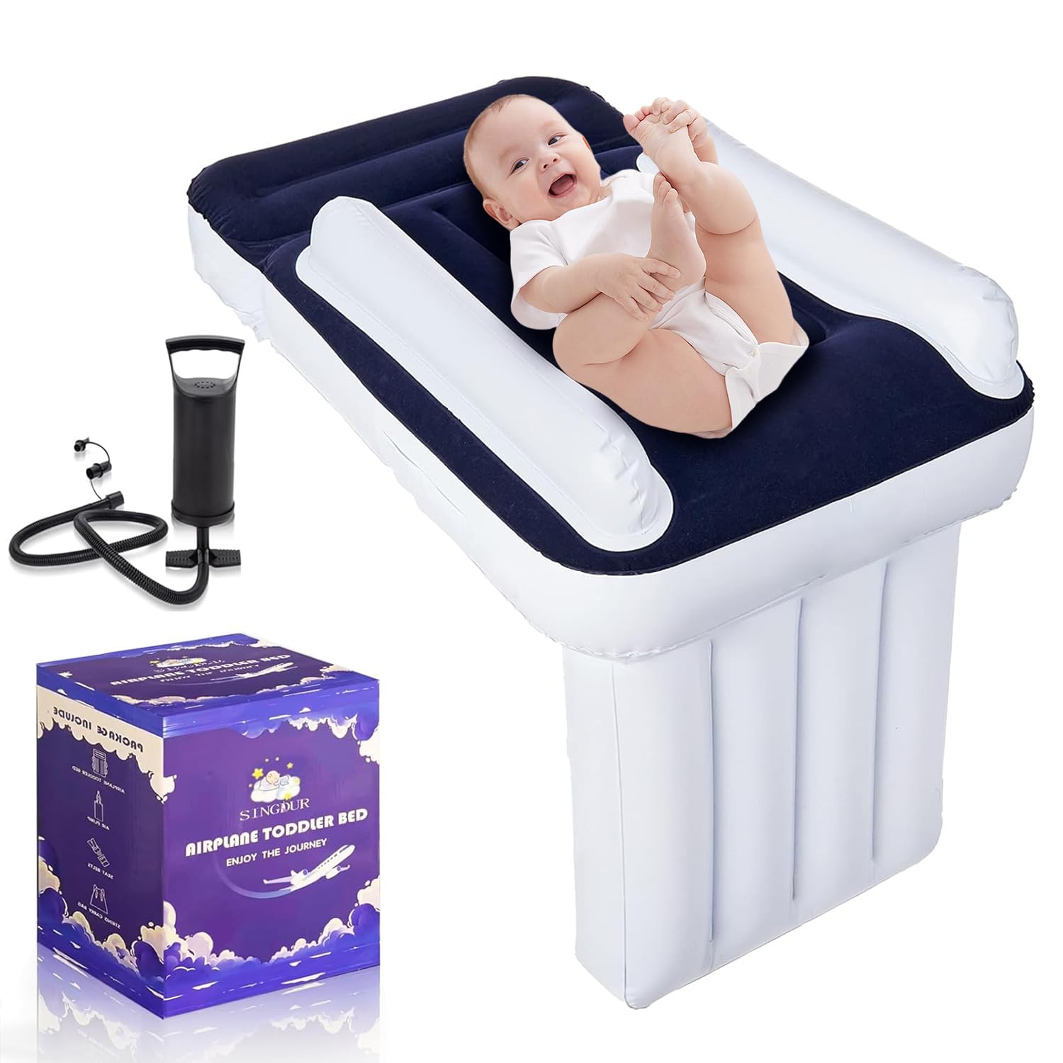 Amazon.com: Singdur Inflatable Bed for Airplane Kids，Airplane Bed for ...