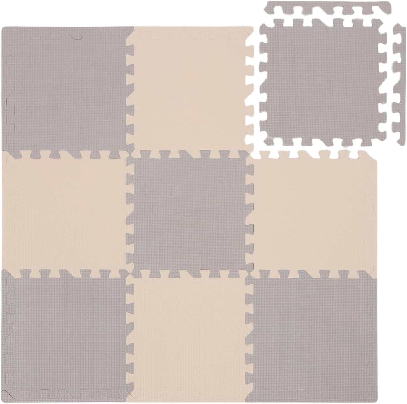 Amazon.co.jp: カインズ(CAINZ) 縁付制菌防臭ジョイントマット9枚組 ＆Pet アイボリー : DIY・工具・ガーデン