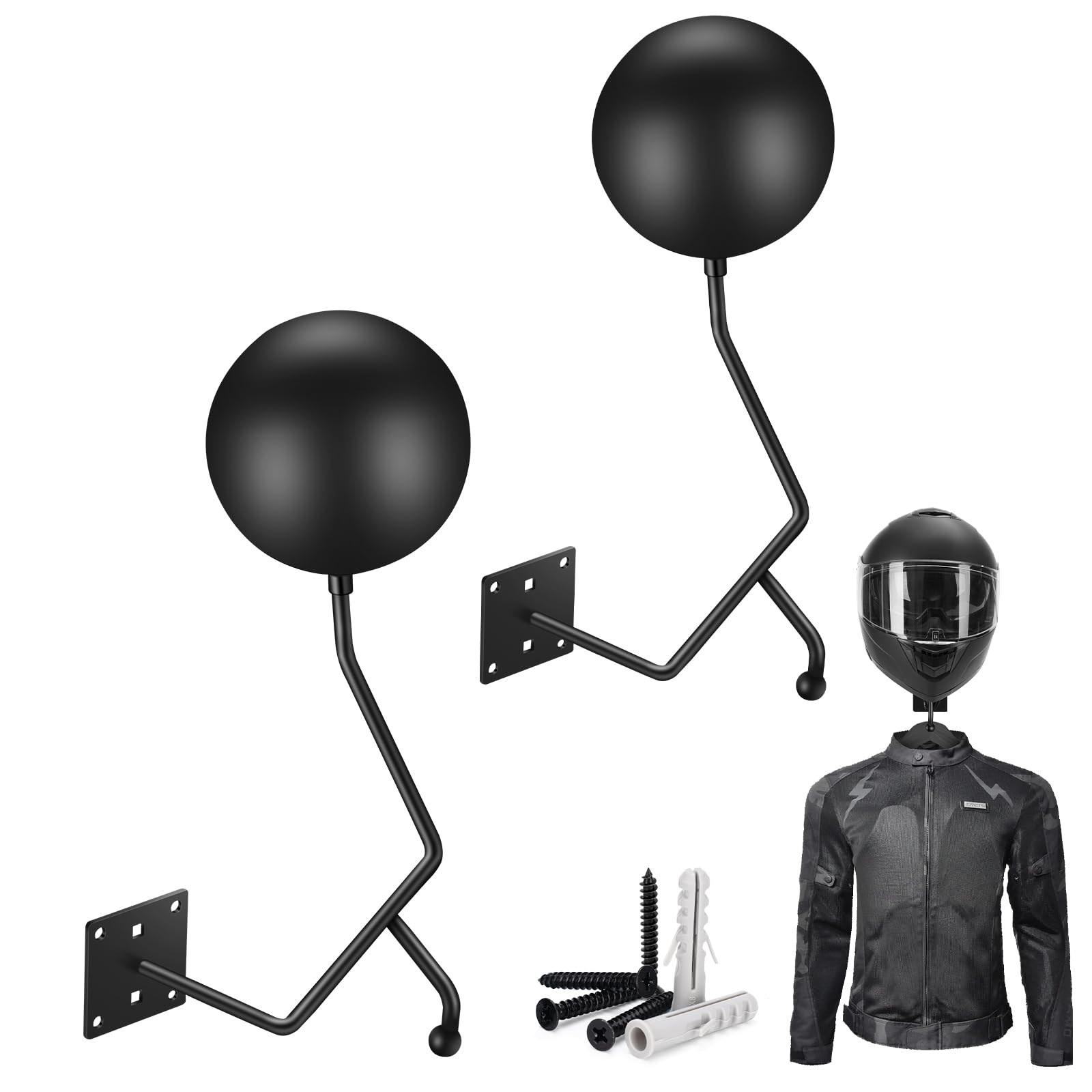 Amazon.com: Wall Mount Motorcycle Helmet Wall Mount Helmet Holder ...