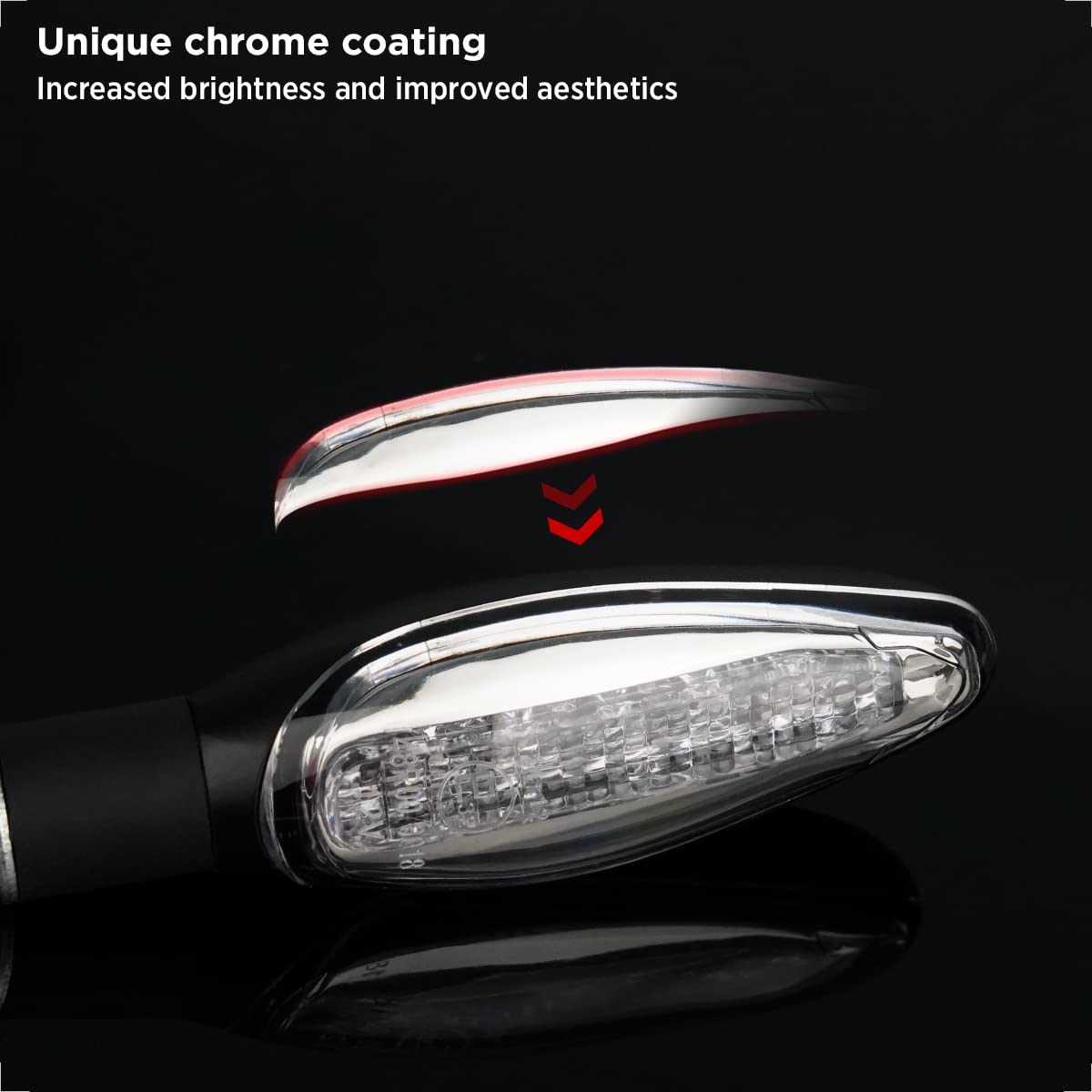 Snapklik.com : Evermotor 2Pcs 12V Led Motorcycle Turn SignalsYellow ...