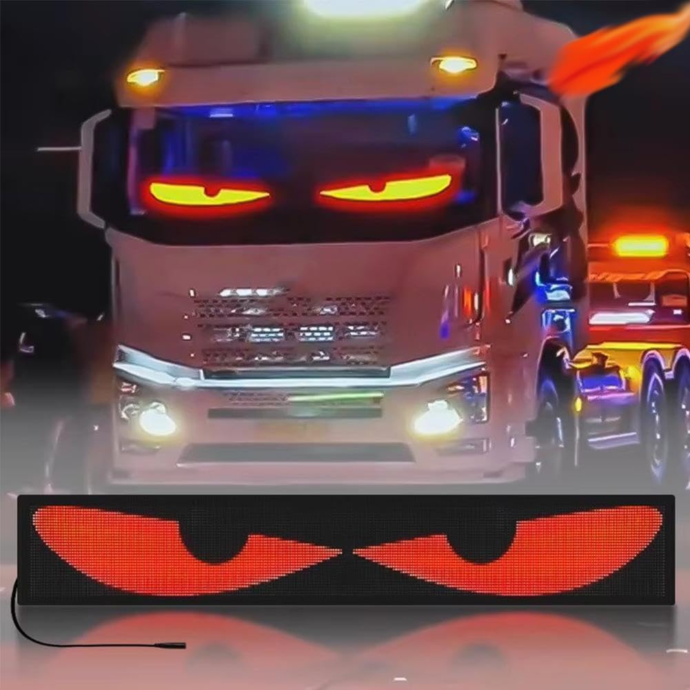 LED Augen für Lkw und Auto, Devil Eyes, Großer Programmierbarer Flex ...