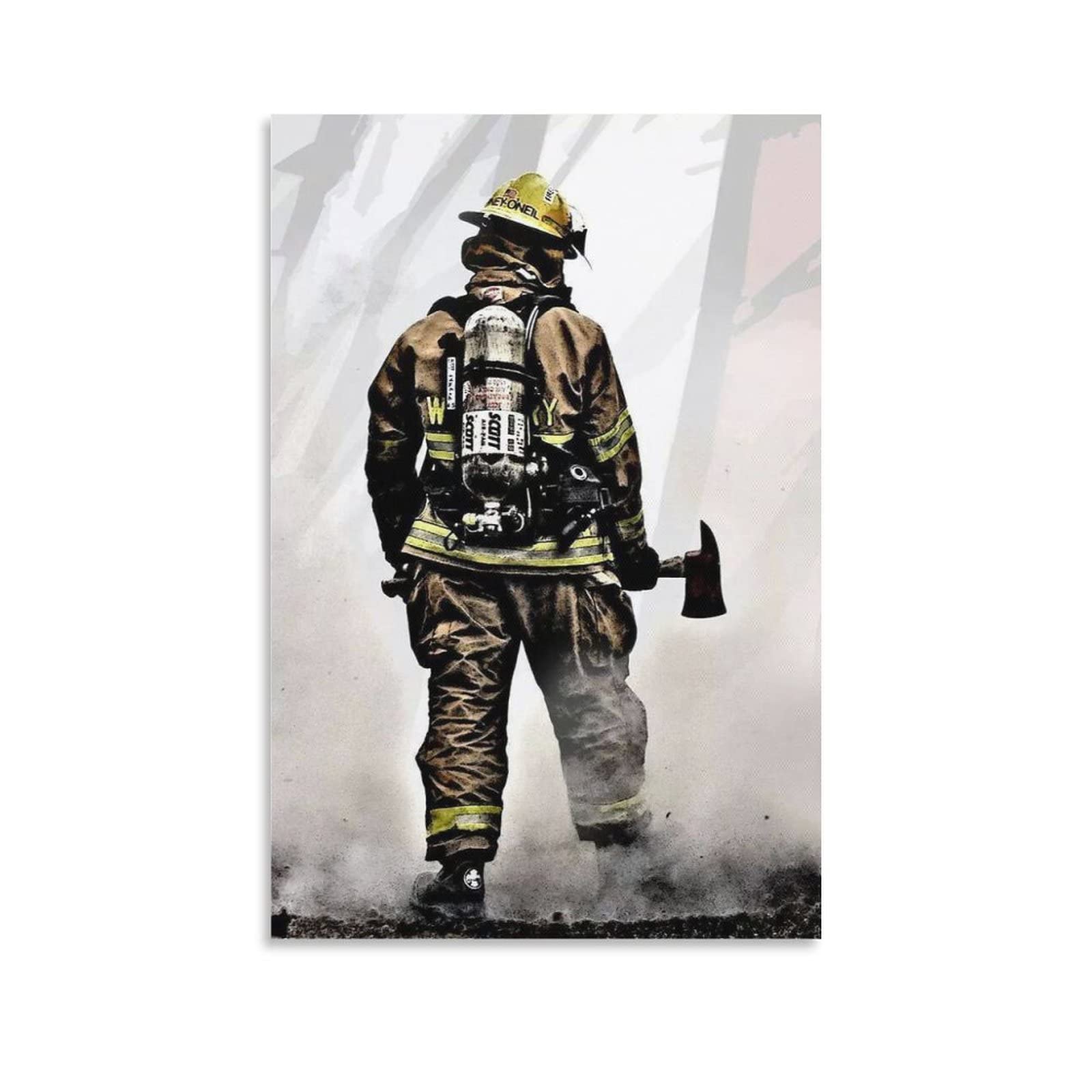 9 11 Firefighter Art