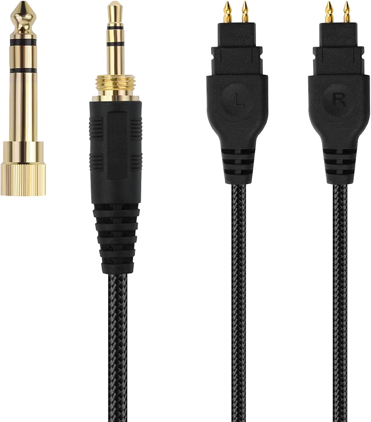 Amazon | 3.5mmと6.35mmオーディオケーブル交換HD 600ケーブル森海セルHD 660s HD 6xx HD 650 HD ...