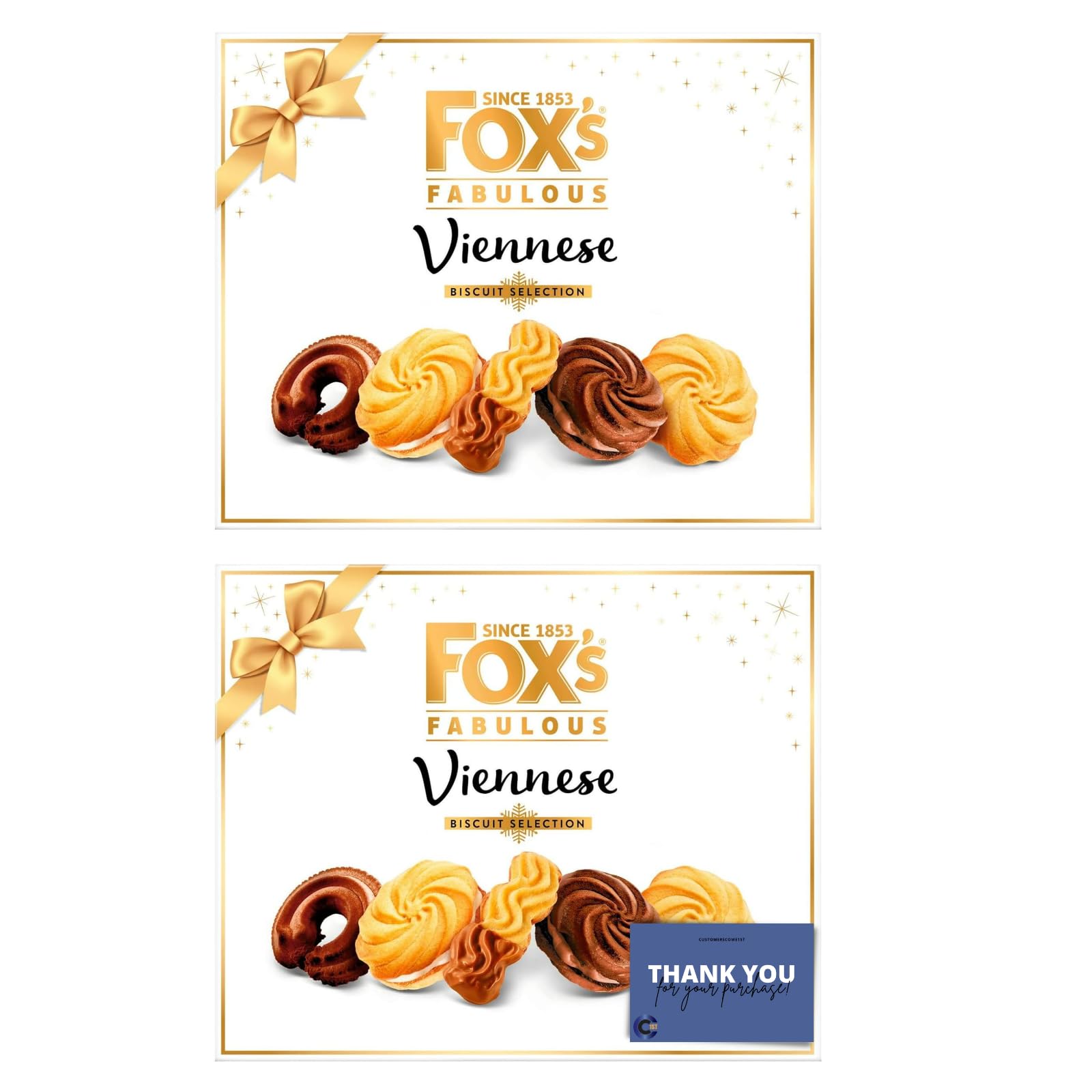 Fox's Fabulous Viennese Biscuit Selection Assortment 350g - Pack of 2 ...