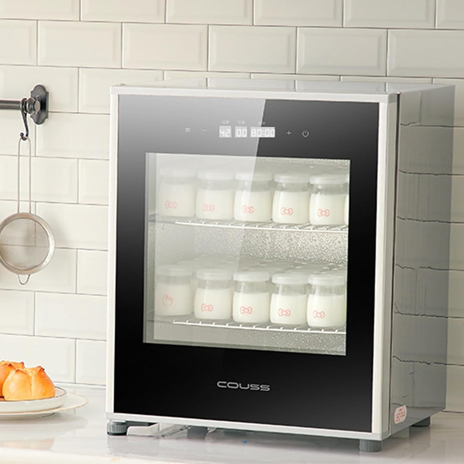 Commercial Dough Proofer, Heated Bread Proofing Box 40L Electric, with ...