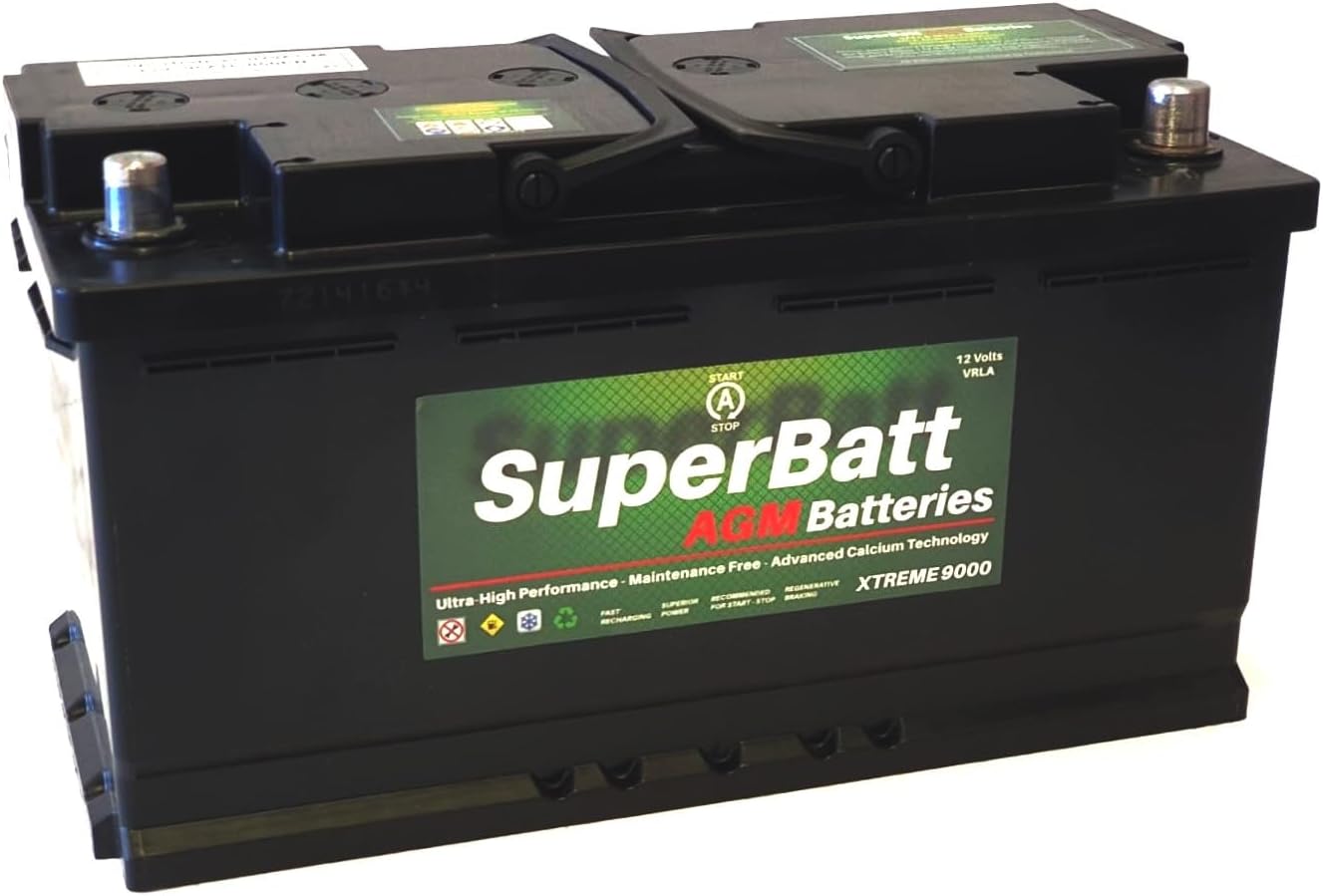 Superbatt XC019AGM 12V 95AH 850A TYPE 019 VRLA AGM Battery for Start ...