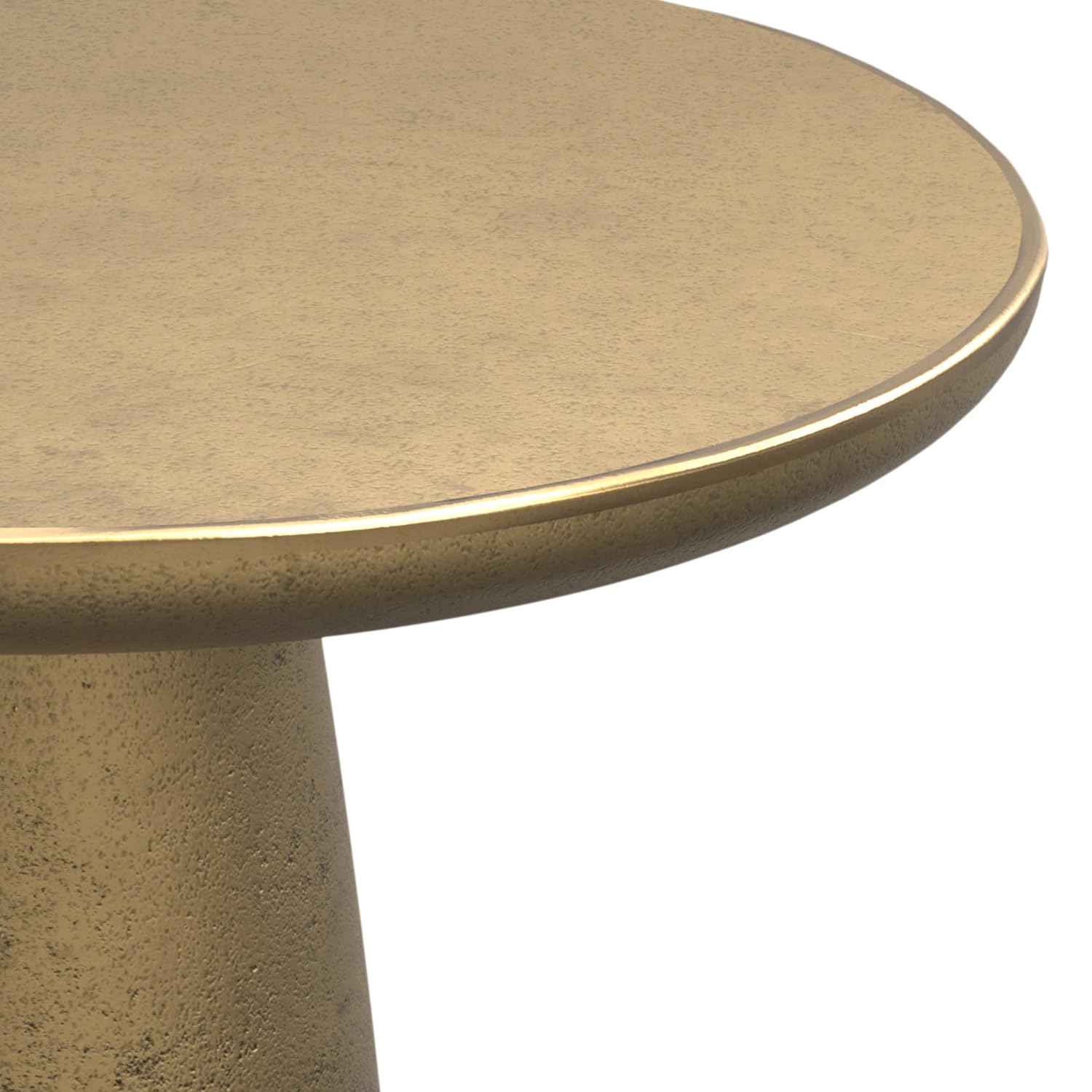 Snapklik.com : Dominique Metal Table In Antique Brass, 18-inch Round ...