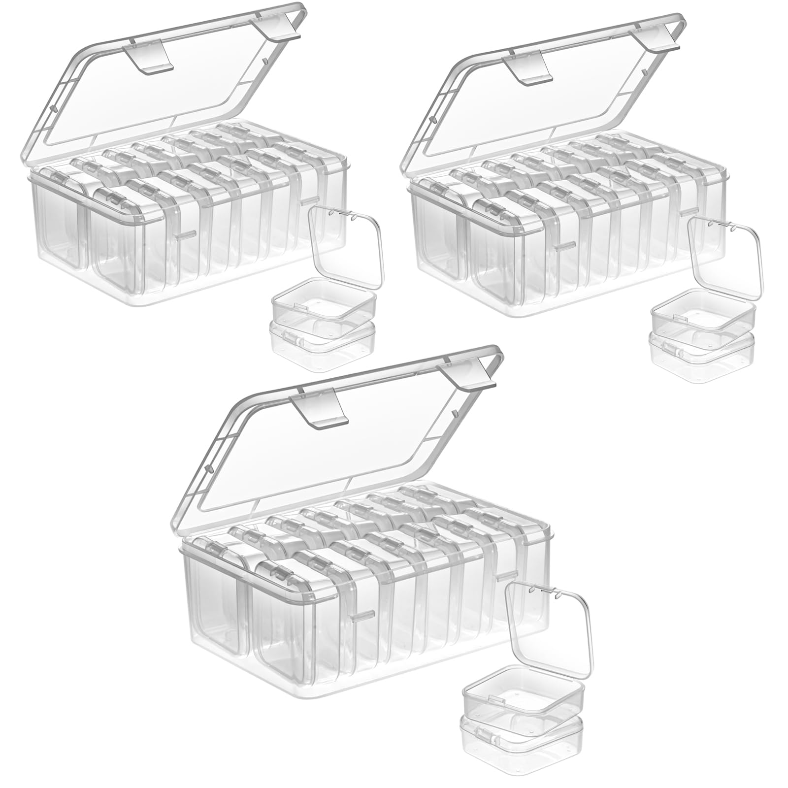 Snapklik.com : Mathtoxyz Small Bead Organizers, 45 Pieces Plastic ...