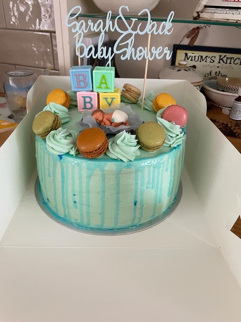 Culpitt Baby Blocks Cake Toppers, 4 Piece Cake Decoration, Mulicoloured ...