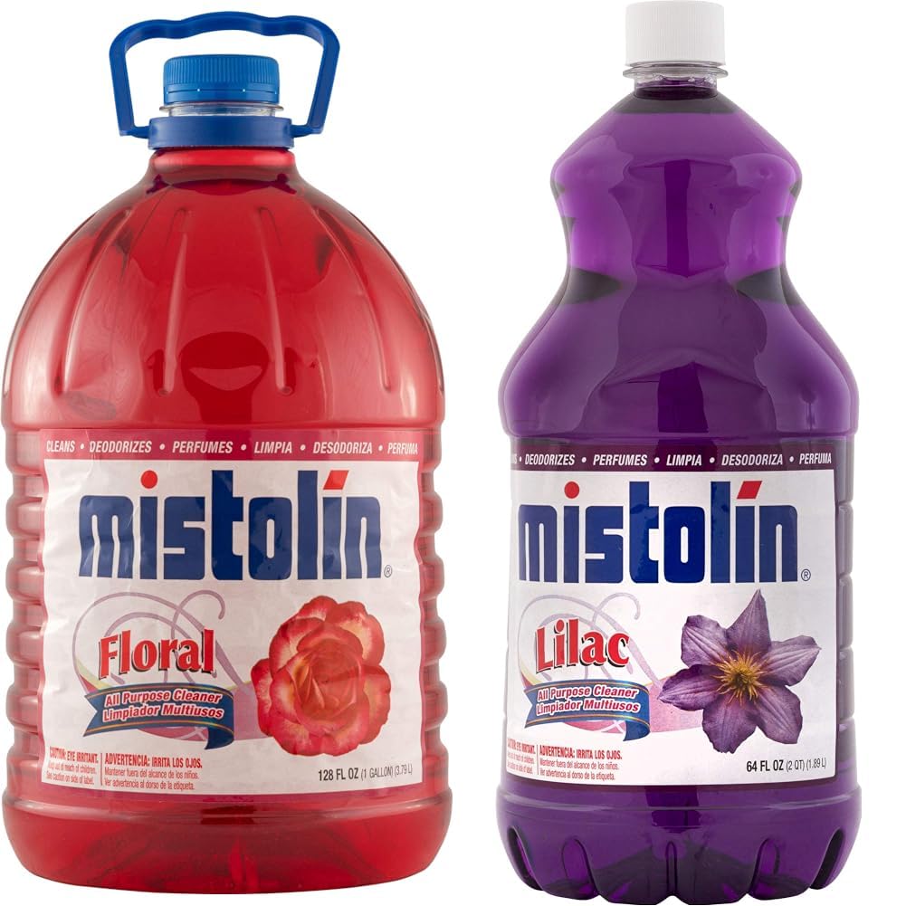 Amazon.com : Mistolin Floral, All Purpose Cleaner, 128 Fl Oz Lilac 64 ...