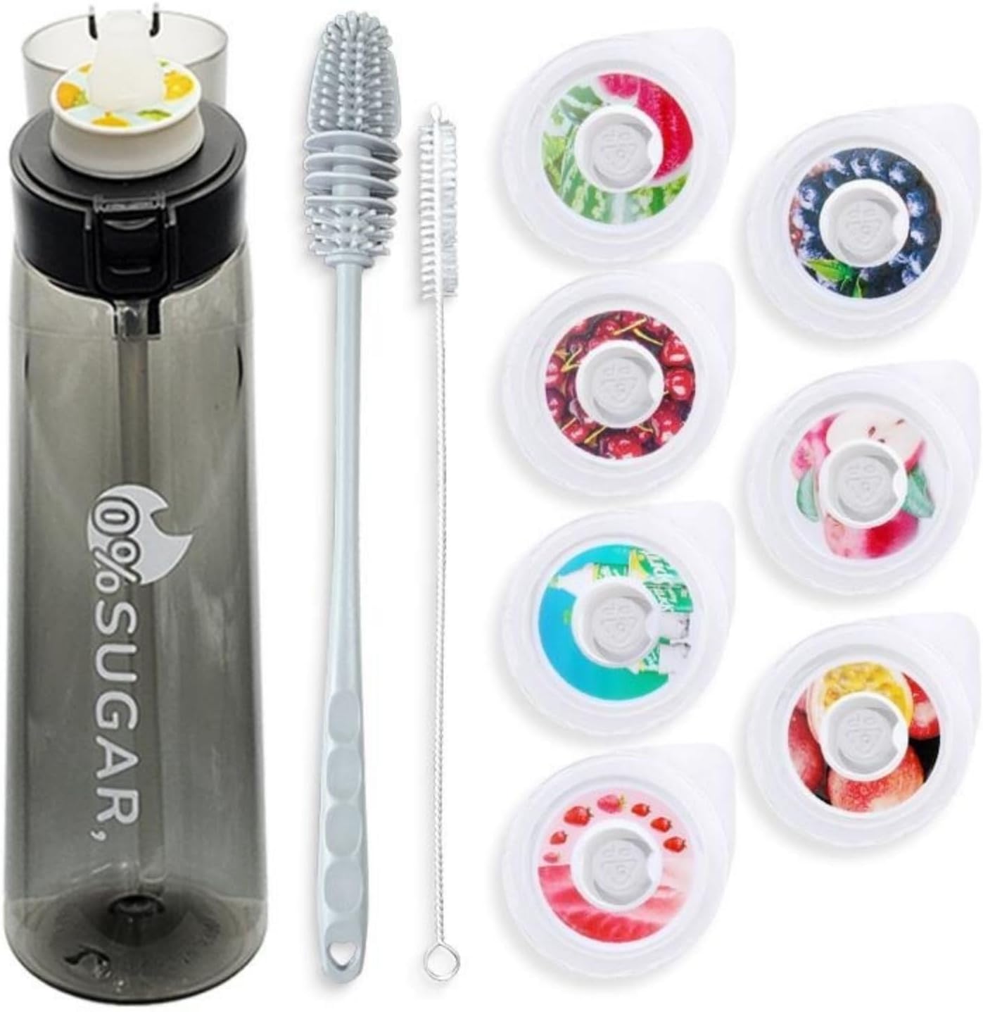 EviKoo 10PCS Air Gourde Pods Saveur Bouteille, 650ml Tasse d'eau d'eau ...