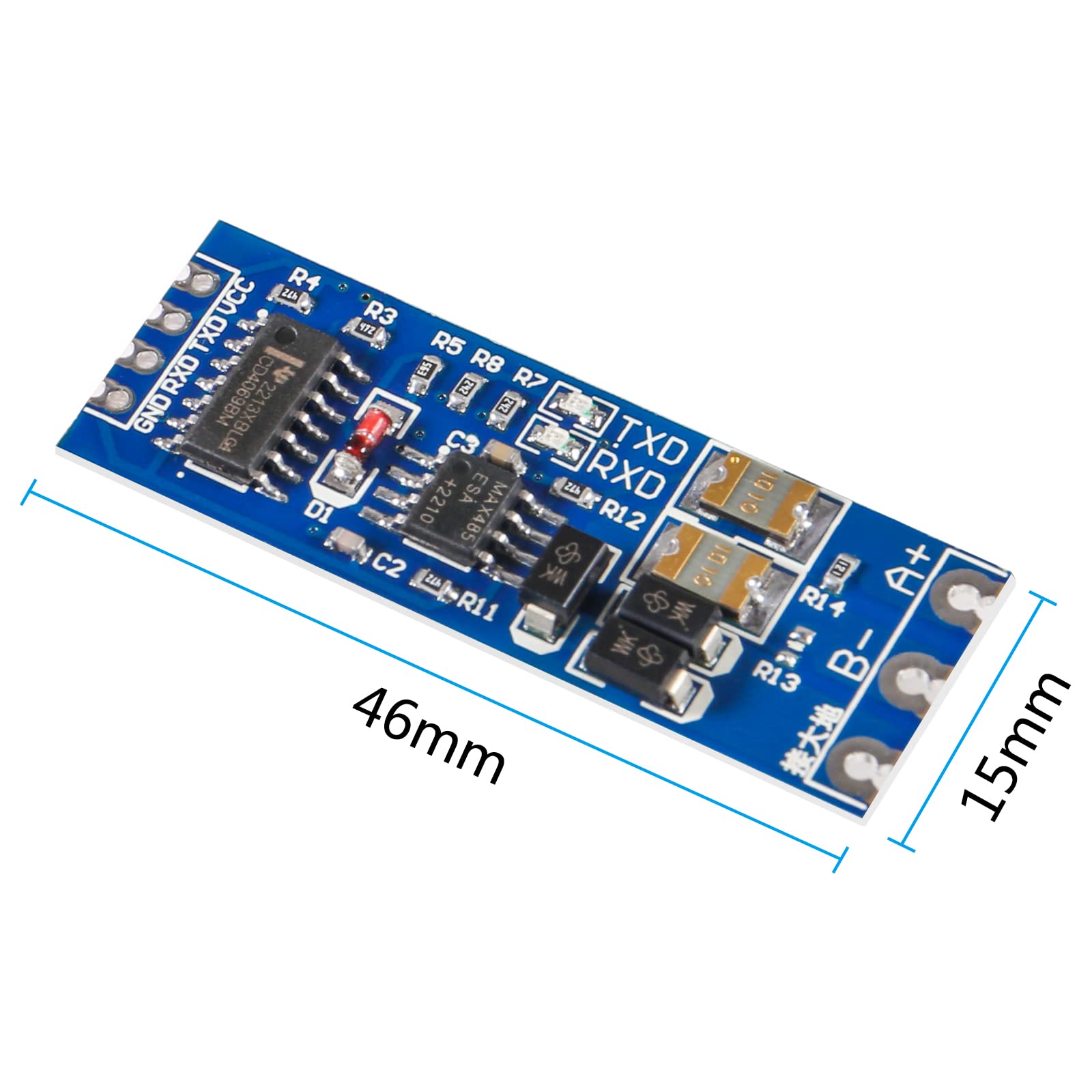 Snapklik.com : 8PCS TTL To RS485 Module, 485 To Serial Port UART Level Mutual Conversion Power ...