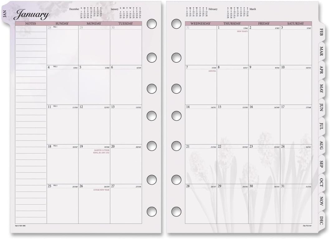 Amazon.com : Day Runner Express Nature Recycled Monthly Planning Pages ...