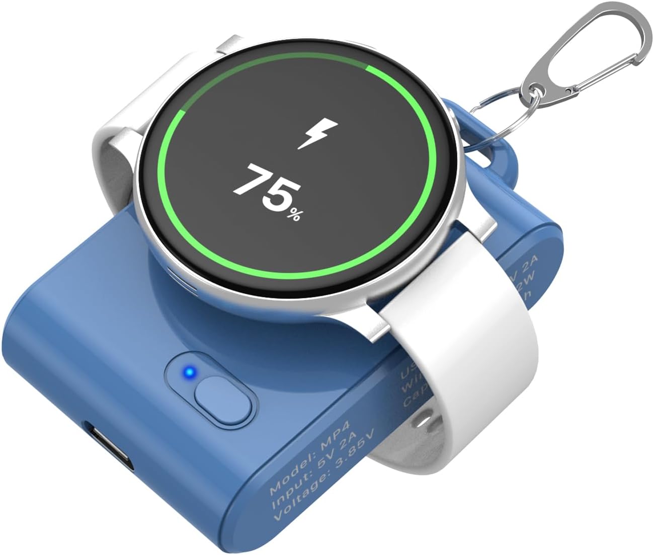 Amazon.com: Portable Watch Charger for Samsung,2000mAh 2-in-1 Magnetic ...