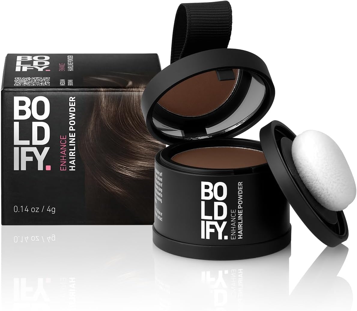 BOLDIFY Hairline Powder Instantly Conceals Hair Loss, Root Touch Up ...