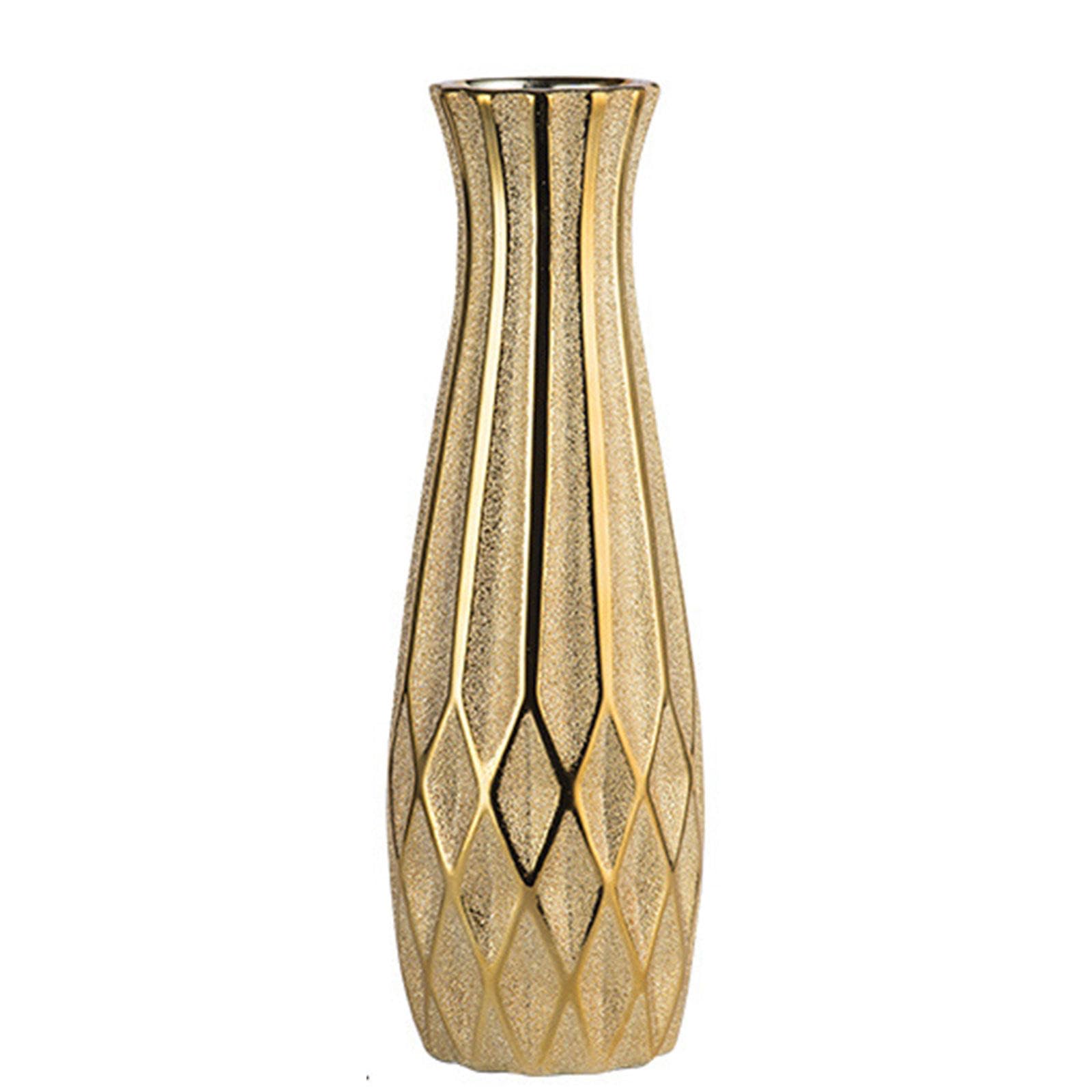 Gold Color Ceramic Wall Pocket Vases Arles Daisies Wall Vase/ Wall