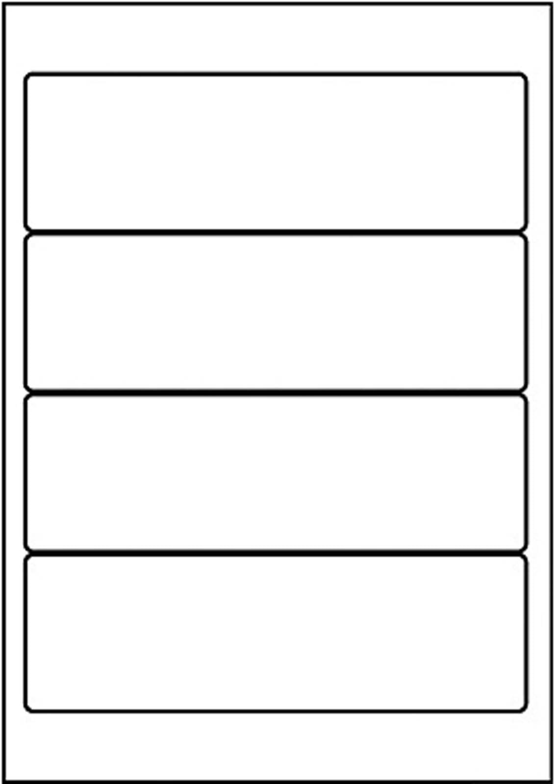 TopStick Self Adhesive Spine Labels, 4 Labels per A4 Sheet, 100 Sheets ...