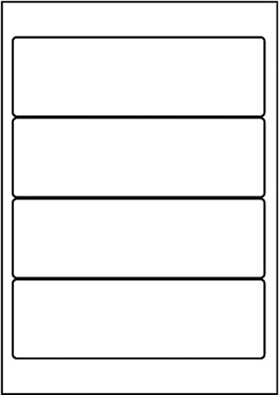 TopStick Self Adhesive Spine Labels, 4 Labels per A4 Sheet, 100 Sheets ...