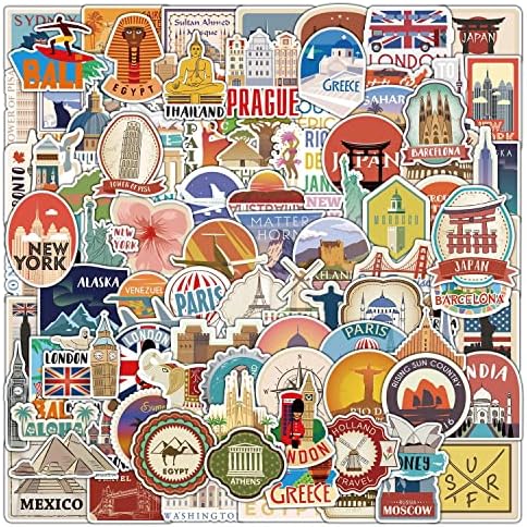 Amazon.com: JJLIN 100pcs World Famous Tourism Country & Regions Logo ...