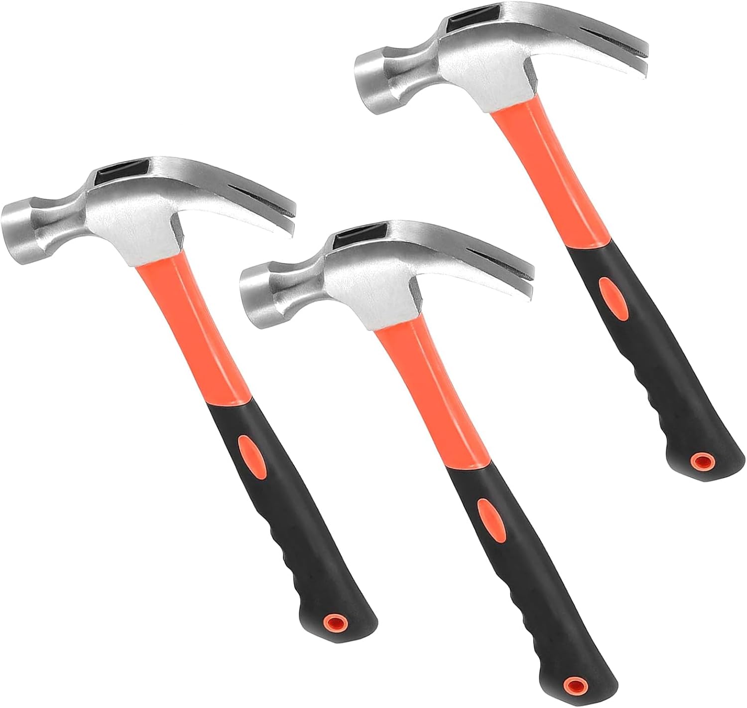 Generic 3PSC 12oz Claw Hammer with Plastic Handles,Shock Reduction Grip ...