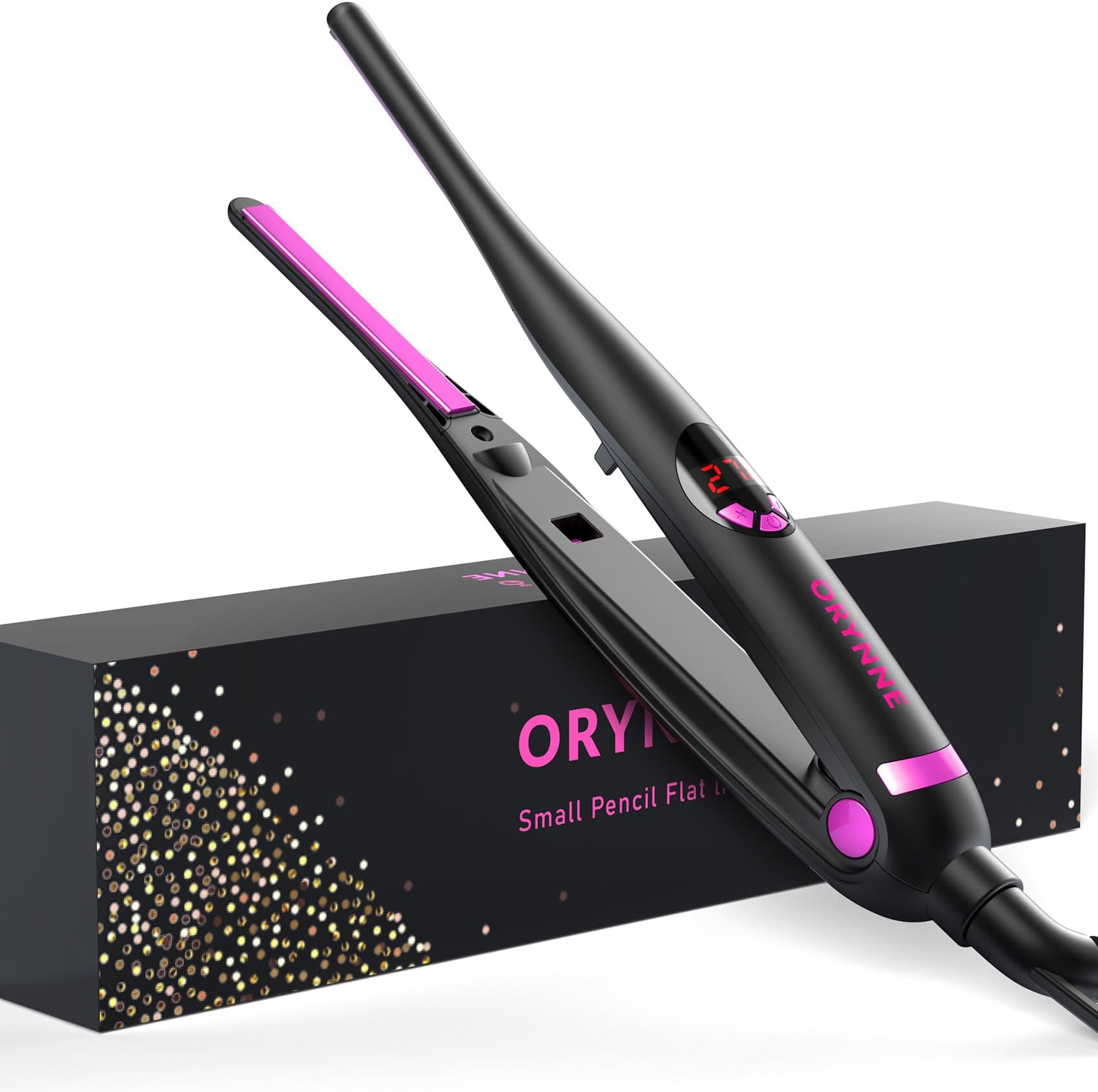 Amazon.com : ORYNNE Small Flat Irons for Short Hair, 5s Ultra Fast Heat ...