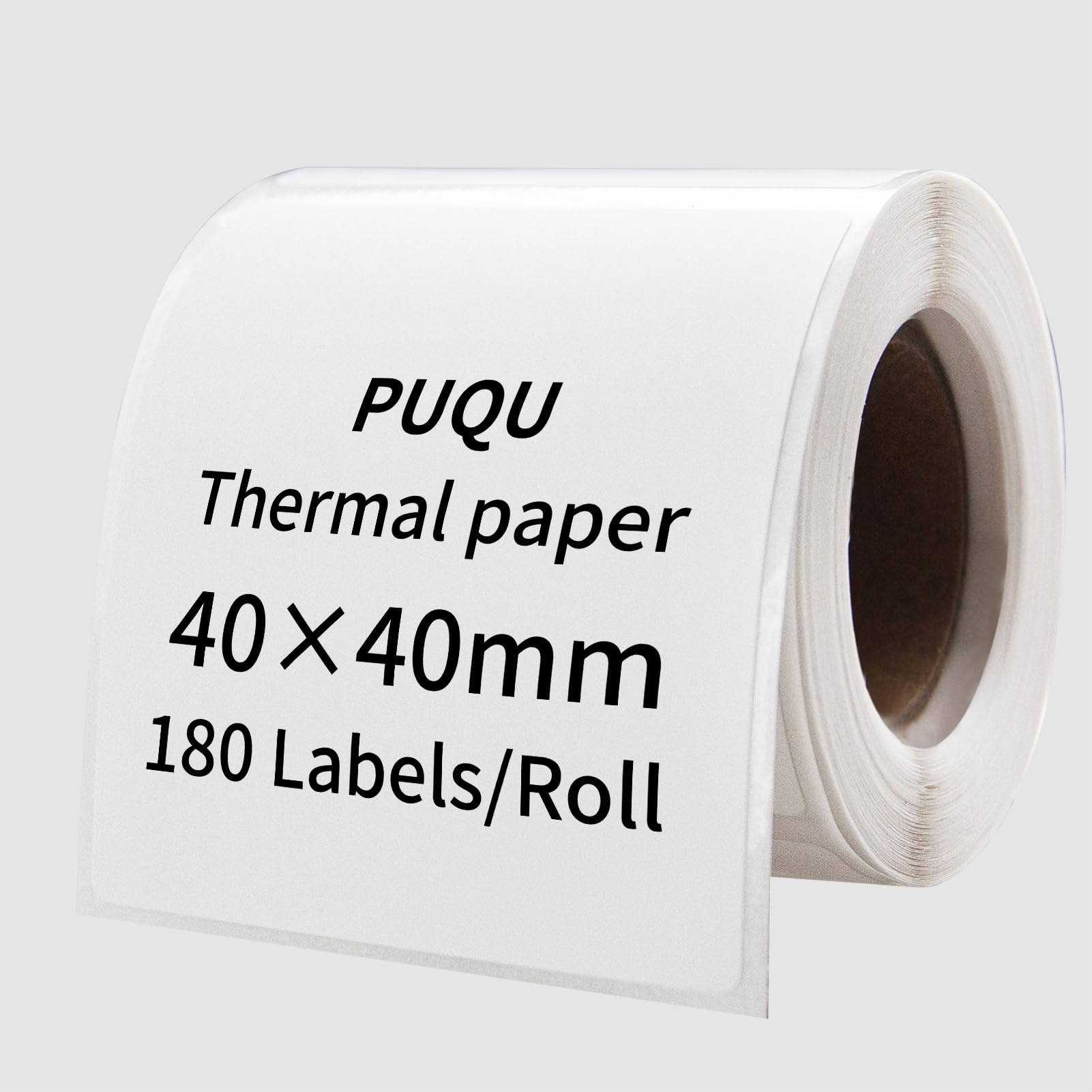 Amazon.com : PUQU 40x40mm Direct Thermal Sticker Labels, Self-Adhesive ...
