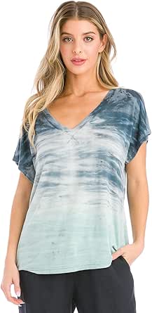 Amazon.com: Hard Tail Women's Slouchy V-Neck Tee Style SIR01 : Clothing ...