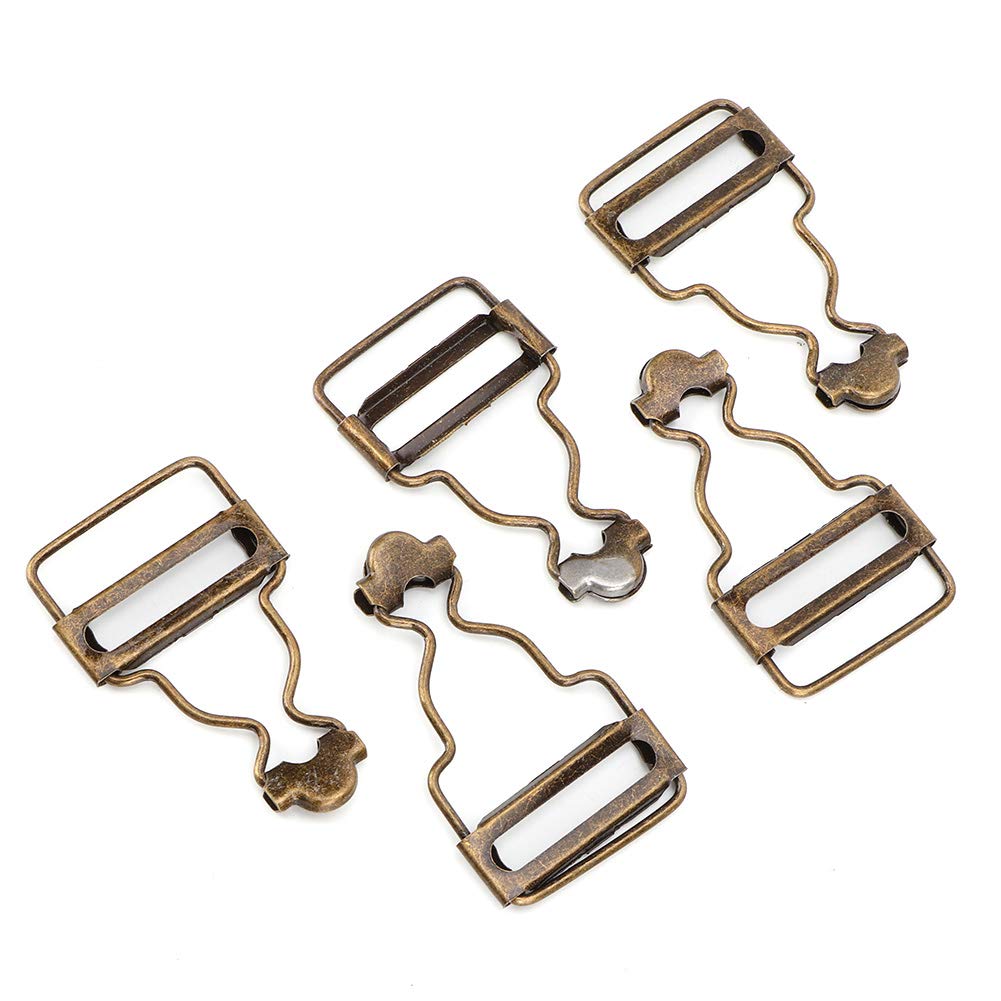 10 Set 2.7CM Metal Adjustable Overall Buckles Suspenders Replacement ...