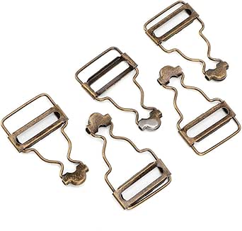 Amazon.com: 10 Set 2.7CM Metal Adjustable Overall Buckles Suspenders ...